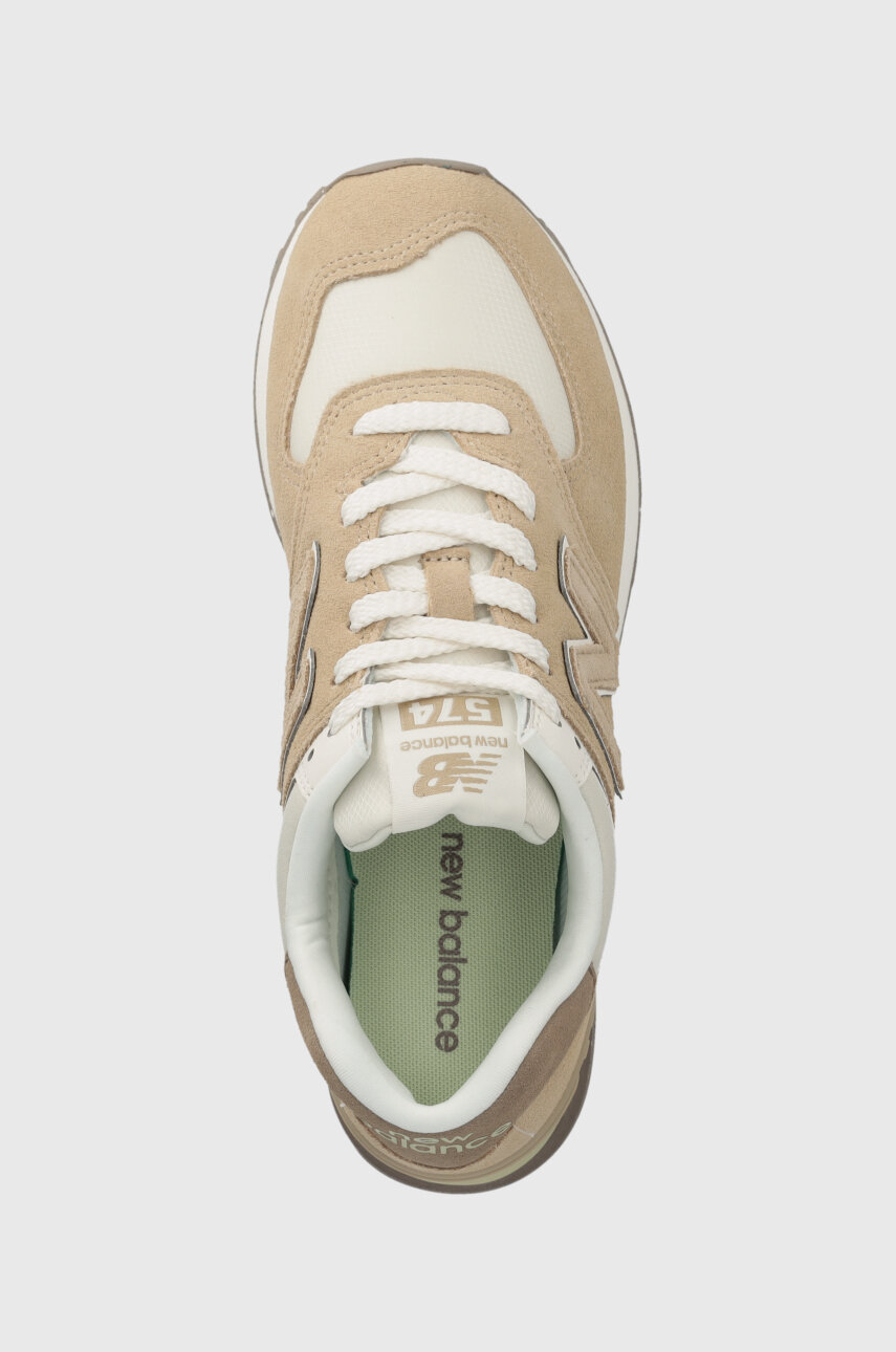 New Balance sneakers 574 beige color at PRM US