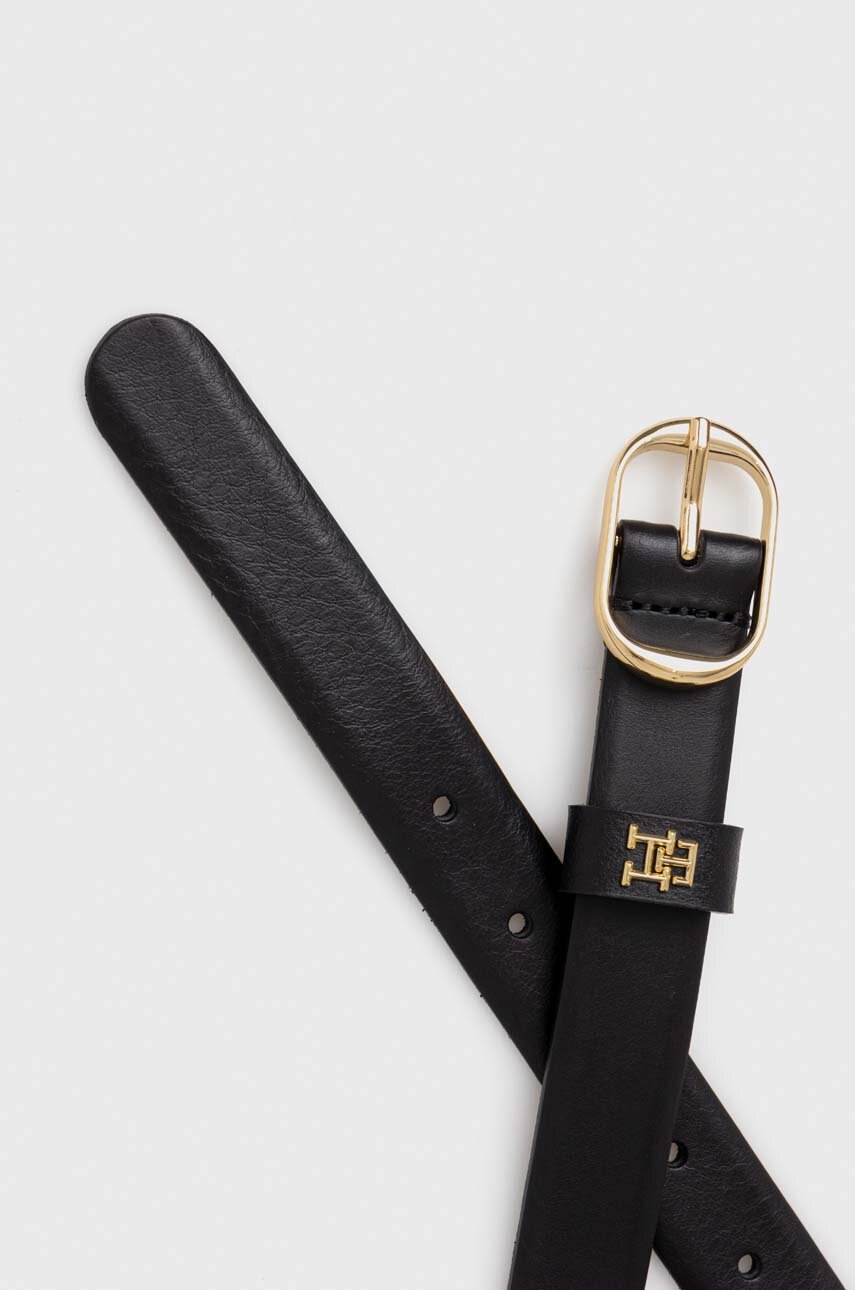 Кожаный ремень Tommy Hilfiger женский цвет чёрный | ANSWEAR.ua