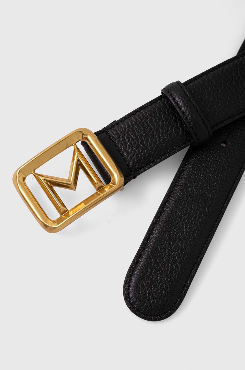 Kožený opasok Marella dámsky, čierna farba | ANSWEAR.sk