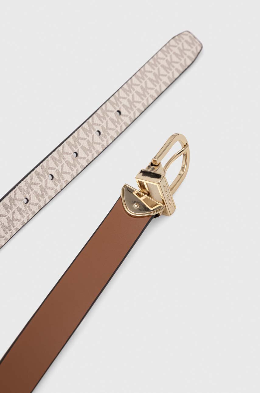 MICHAEL Michael Kors pasek dwustronny damski kolor brązowy | Answear.com