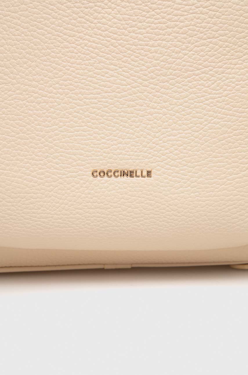 Кожаный рюкзак Coccinelle женский цвет бежевый | ANSWEAR.ua