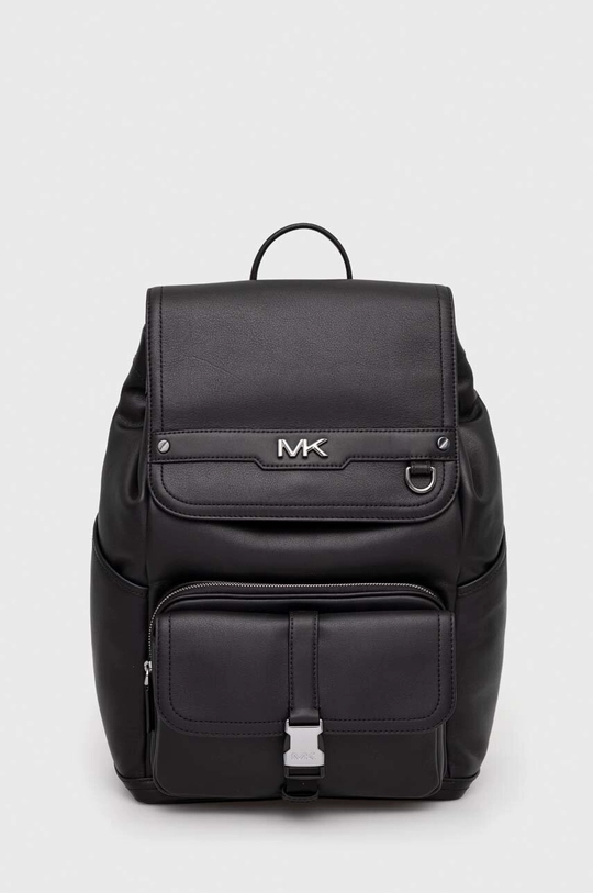 Кожаный рюкзак Michael Kors мужской цвет чёрный большой однотонный ...