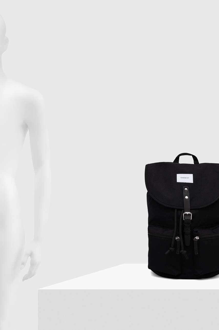 Sandqvist backpack Roald black color SQA2289 | buy on PRM