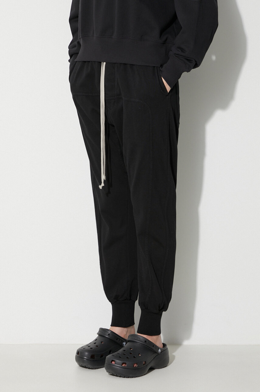 Rick Owens cotton joggers black color at PRM US