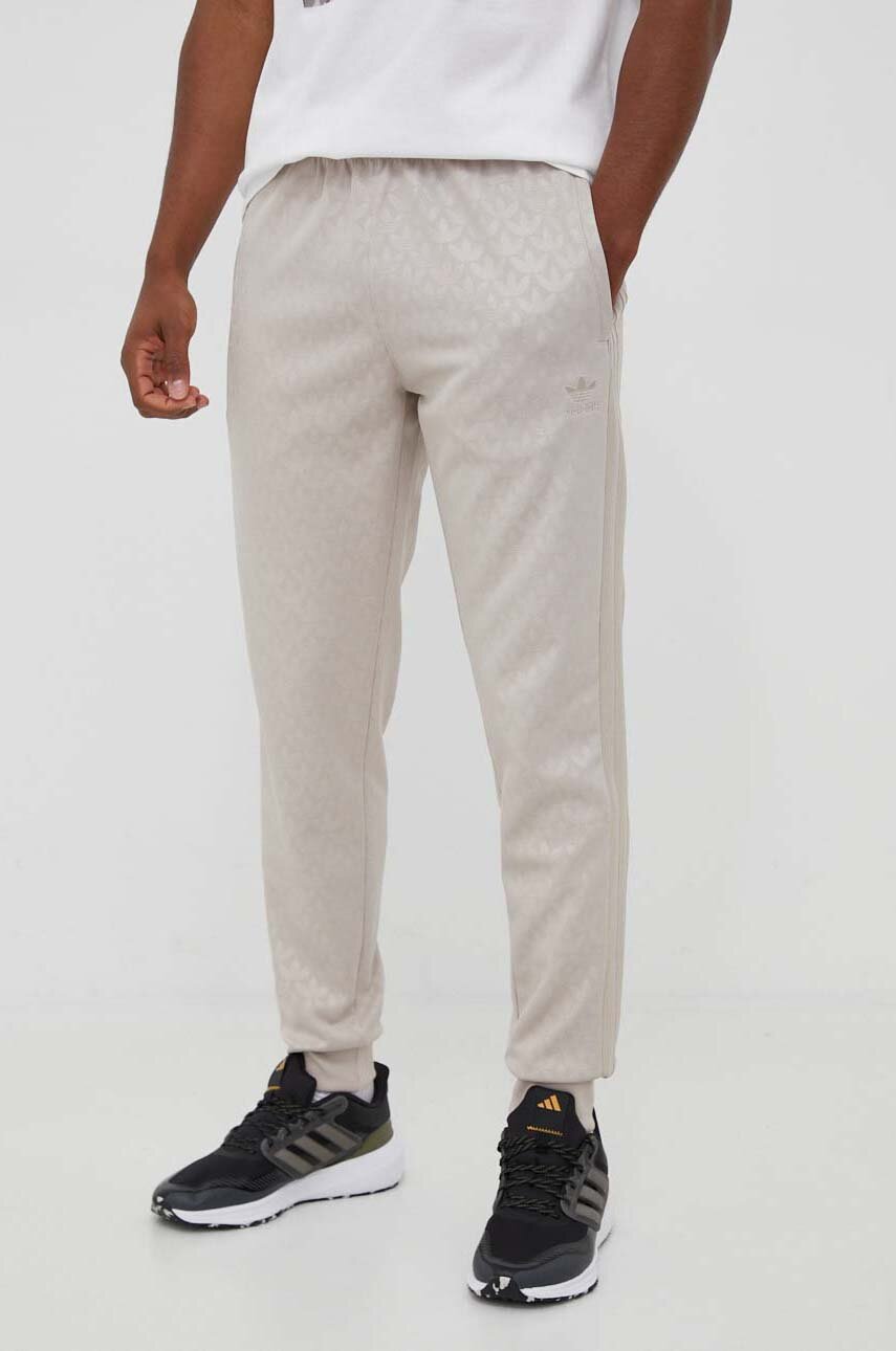 Спортивные штаны adidas Originals цвет бежевый с узором | ANSWEAR.ua