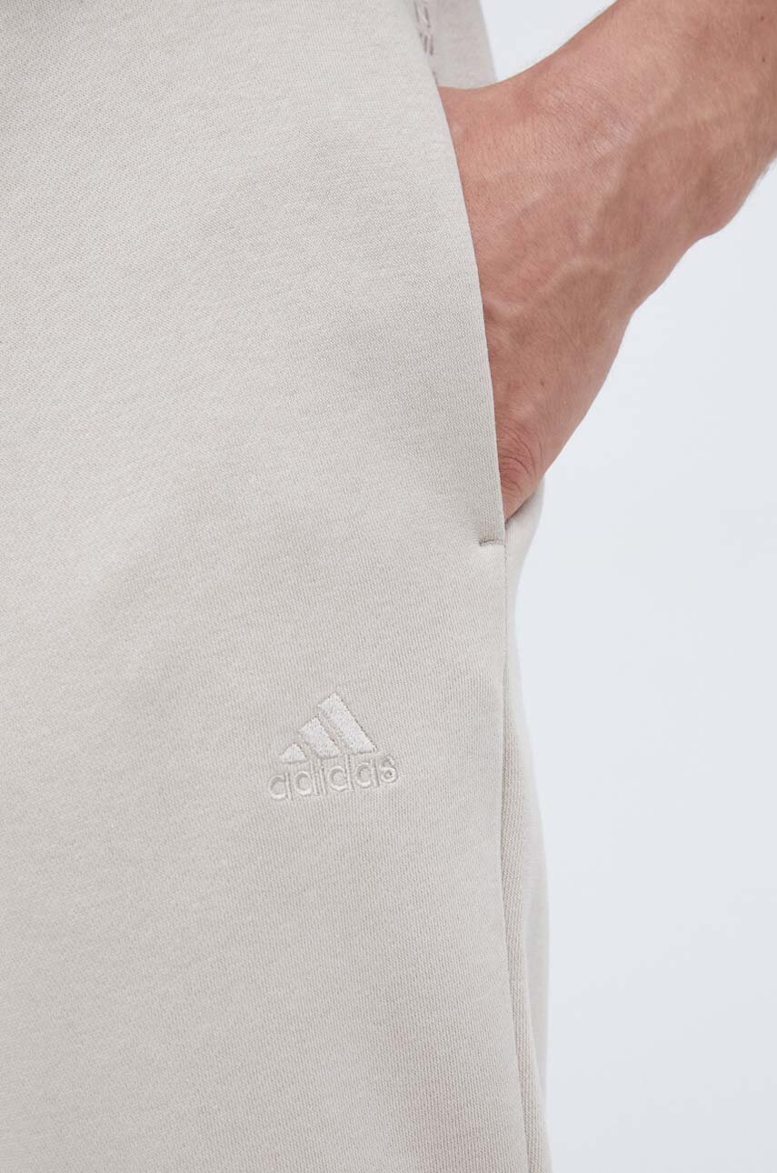 Спортивні штани adidas колір бежевий однотонні | ANSWEAR.ua