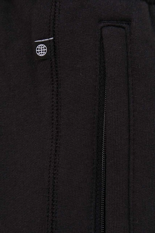 Хлопковые спортивные штаны adidas Originals цвет чёрный однотонные ...