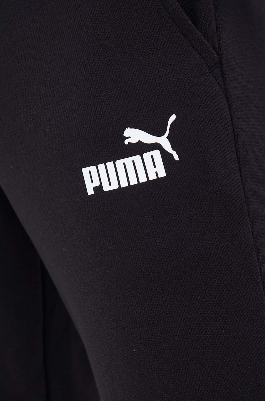 Puma spodnie dresowe kolor czarny melanżowe | Answear.com