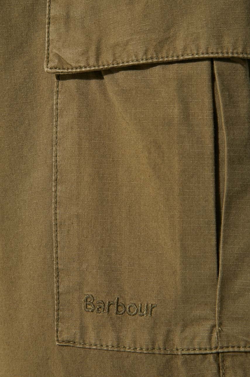 Barbour cotton trousers green color buy on PRM