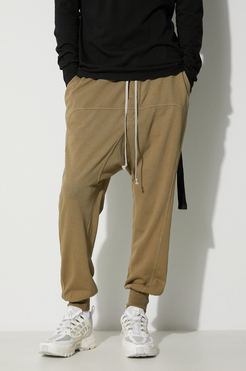 Rick Owens cotton joggers green color at PRM US