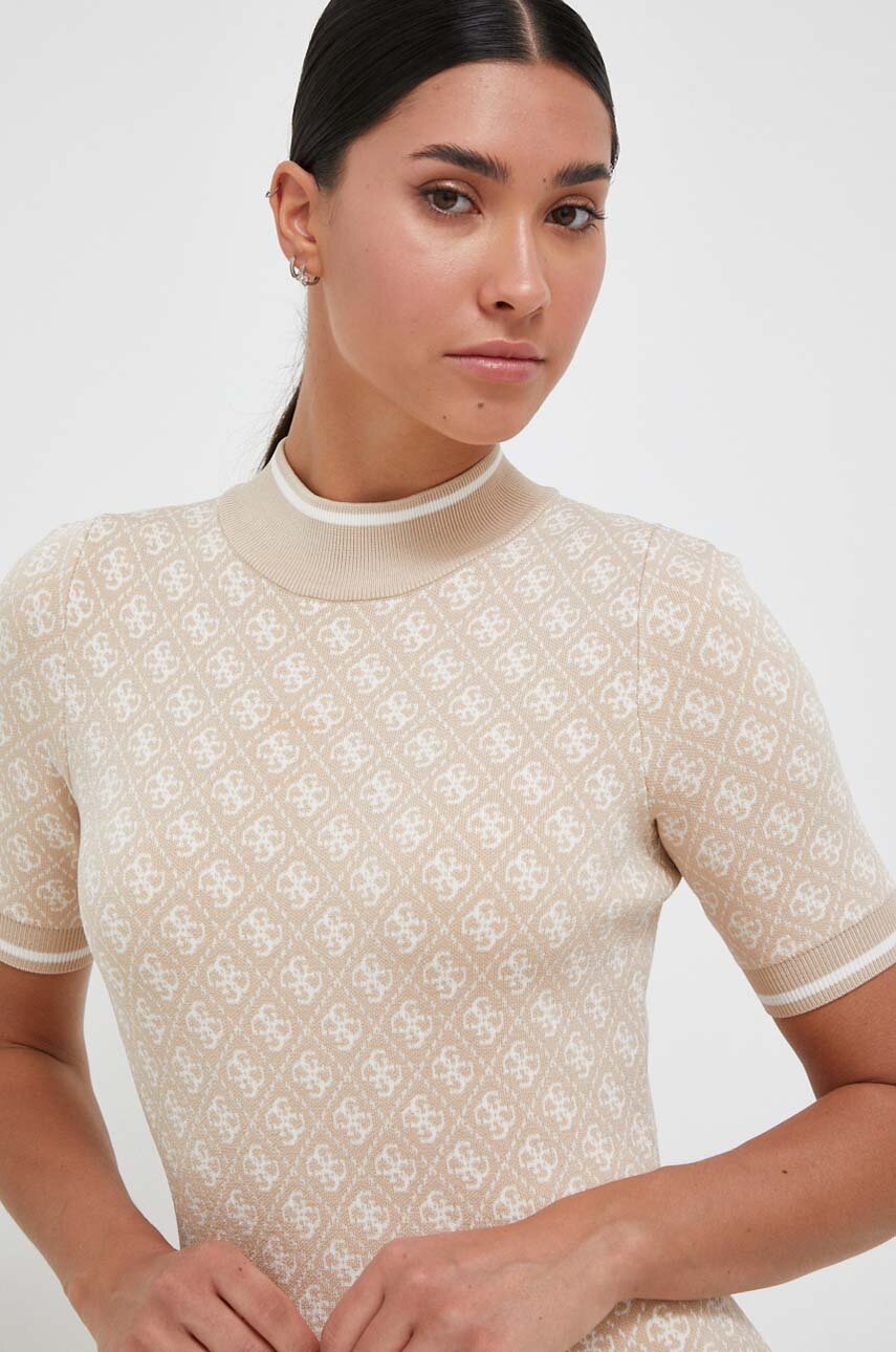 Haljina Guess boja: bež, mini, uska | ANSWEAR.hr