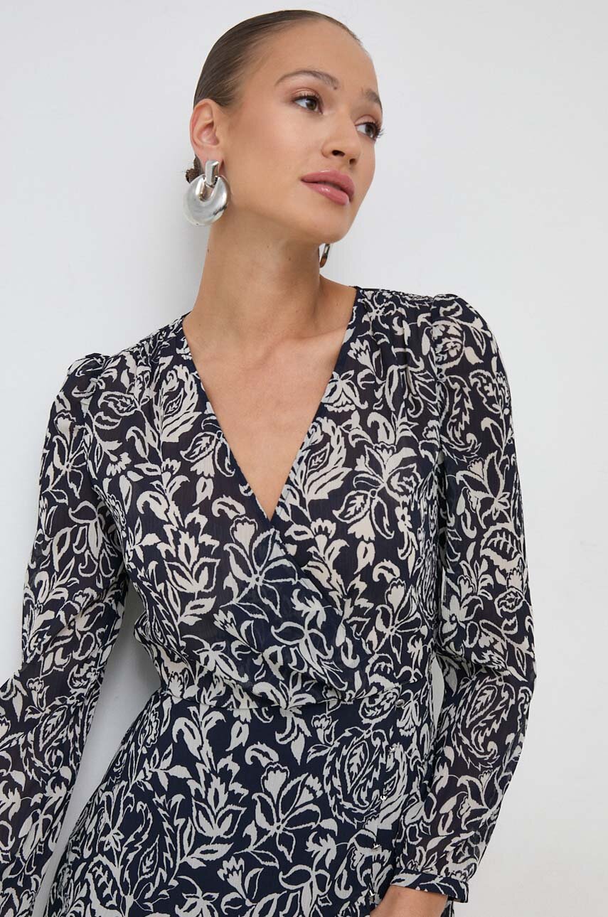 Šaty Morgan ROLCA tmavomodrá farba, mini, áčkový strih, ROLCA | ANSWEAR.sk