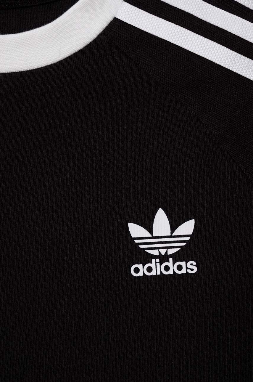 Дитяча бавовняна сукня adidas Originals колір чорний mini пряма ...
