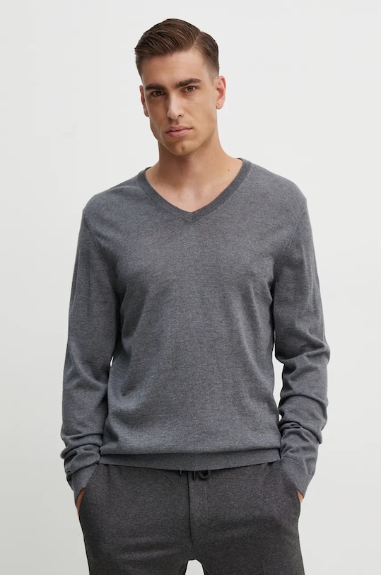 BOSS pulover de lana barbati, culoarea verde, light, 50468261 | ANSWEAR.ro