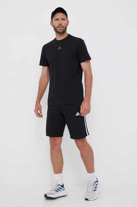 adidas rövidnadrág fekete, férfi, IC9382 | ANSWEAR.hu