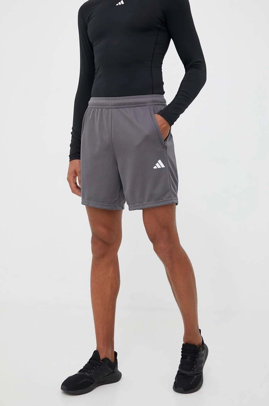 adidas Performance szorty treningowe Train Essentials kolor szary ...