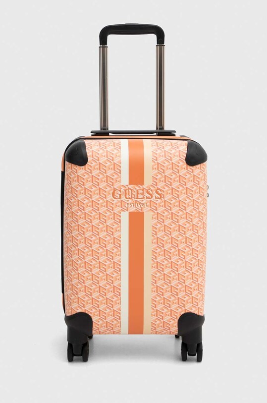 Kofer Guess boja: narančasta | ANSWEAR.hr