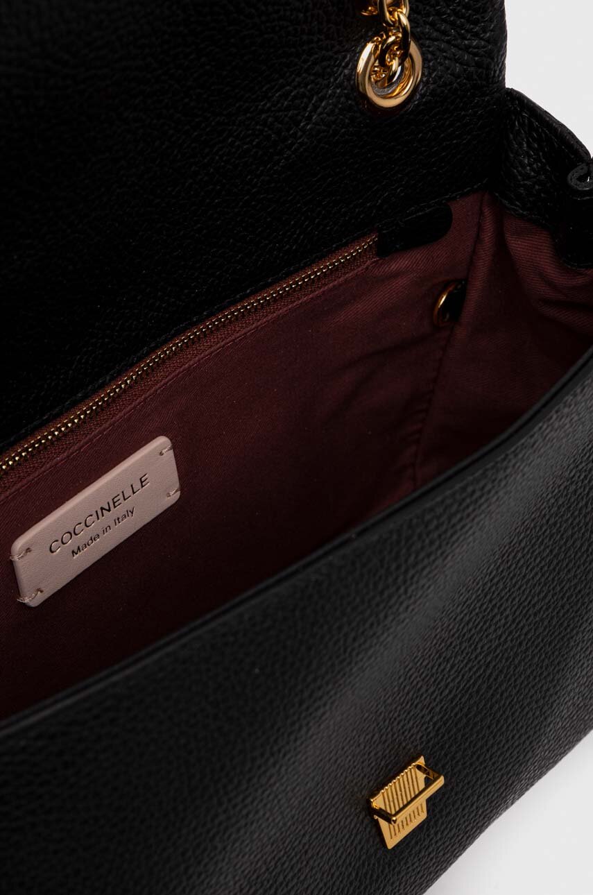Кожаная сумочка Coccinelle цвет чёрный | ANSWEAR.ua