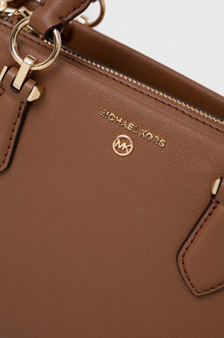 MICHAEL Michael Kors torebka skórzana kolor brązowy | Answear.com