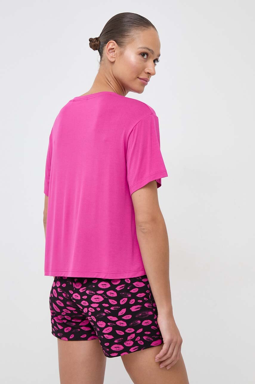 Футболка лаунж HUGO колір рожевий | ANSWEAR.ua