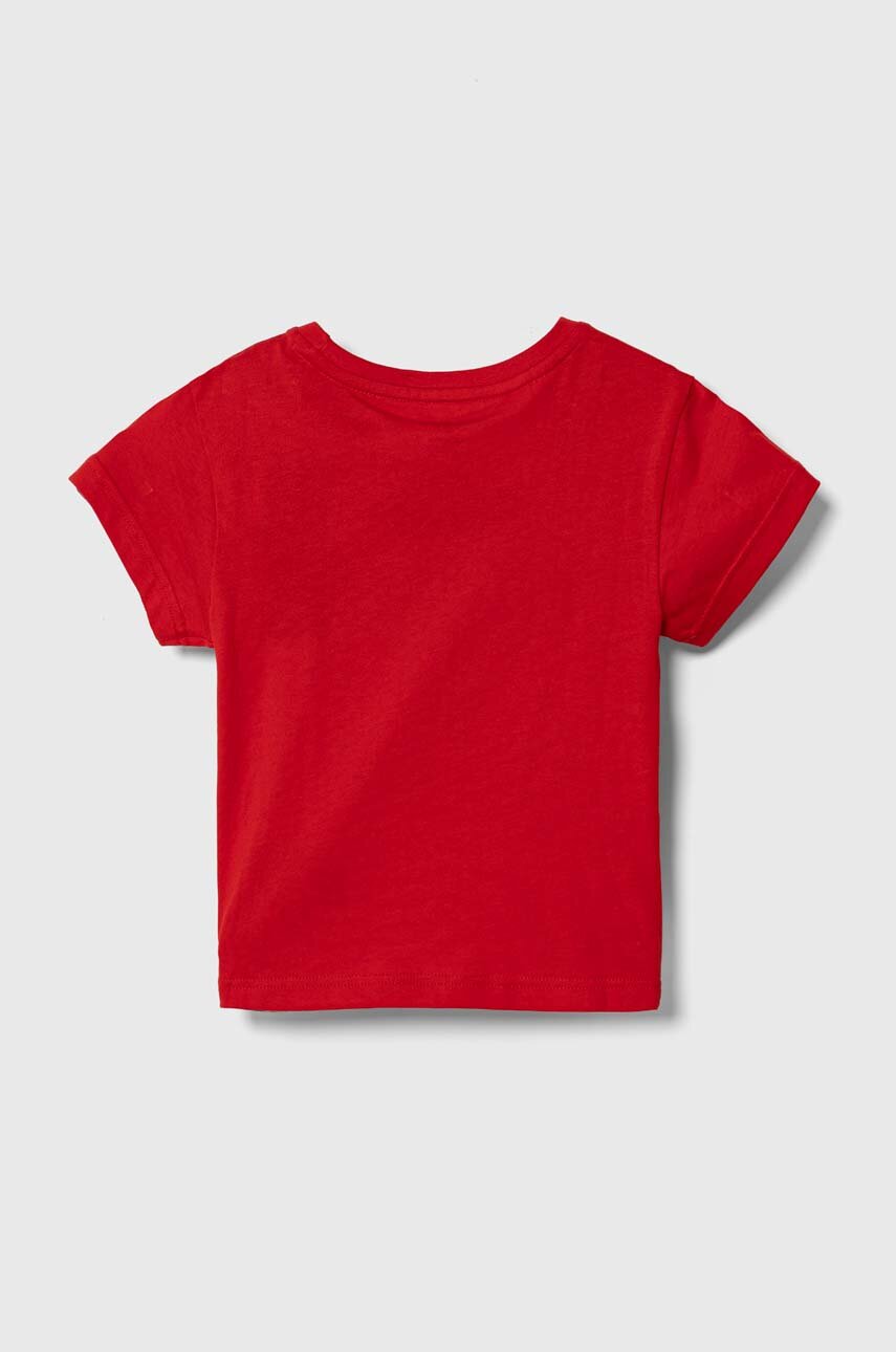 adidas Originals t-shirt bawełniany dziecięcy TREFOIL kolor czerwony z ...