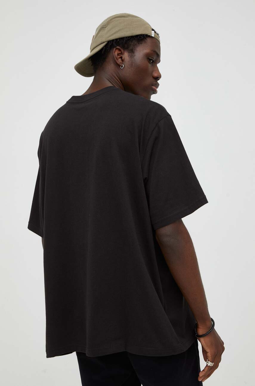 Levi's t-shirt bawełniany kolor czarny gładki | Answear.com