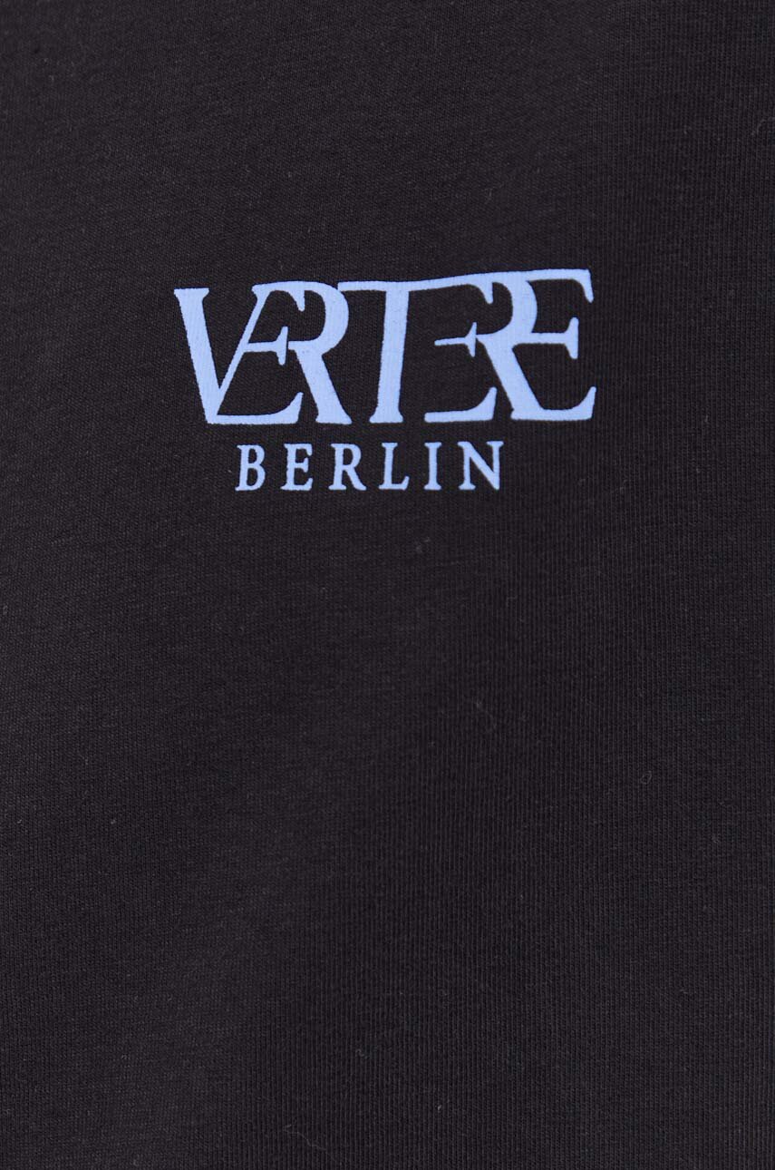 Vertere Berlin T Shirt Bawełniany Męski Kolor Czarny Z Nadrukiem