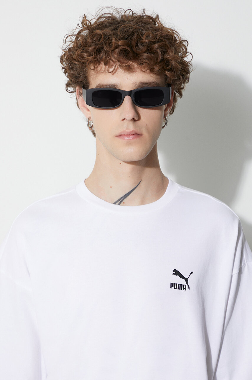 Puma cotton t-shirt BETTER CLASSICS Oversized Tee white color at PRM US