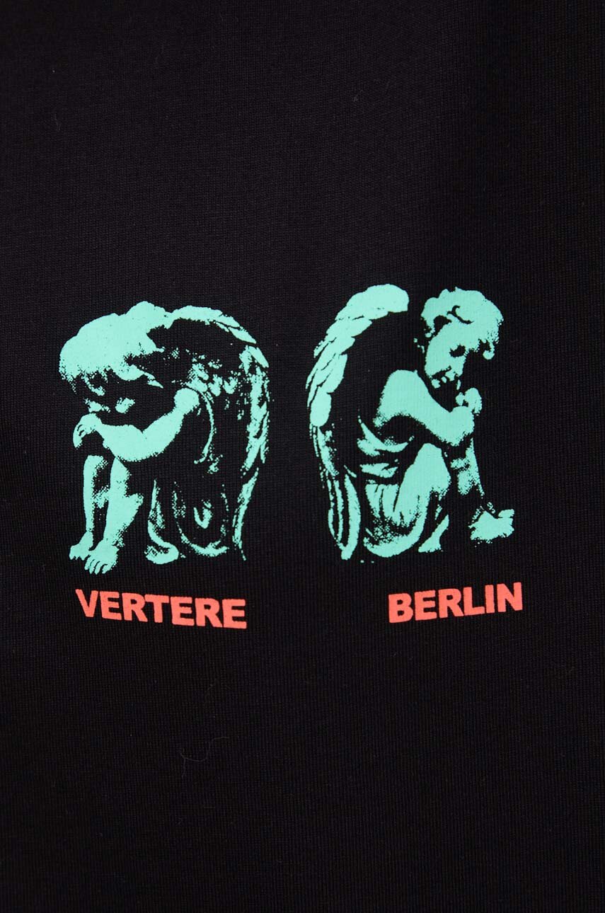 Vertere Berlin T Shirt Bawełniany Kolor Czarny Z Nadrukiem