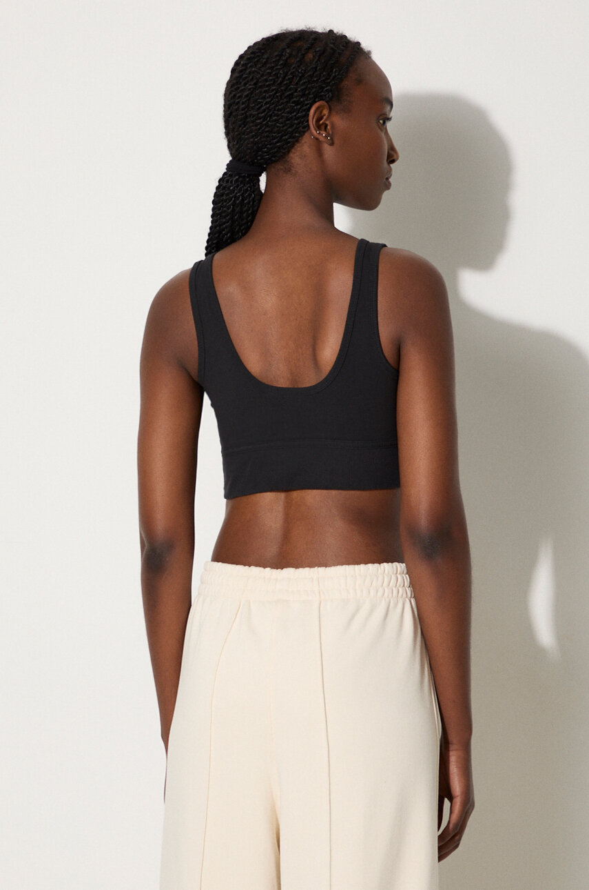 adidas Originals biustonosz sportowy Trefoil Bra kolor czarny IU2411 ...