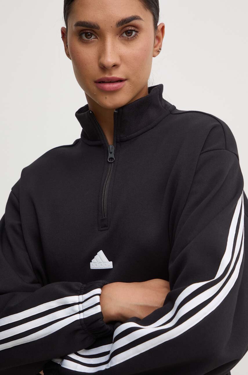 Кофта adidas Future Icons жіноча колір чорний візерунок IW5244 | ANSWEAR.ua