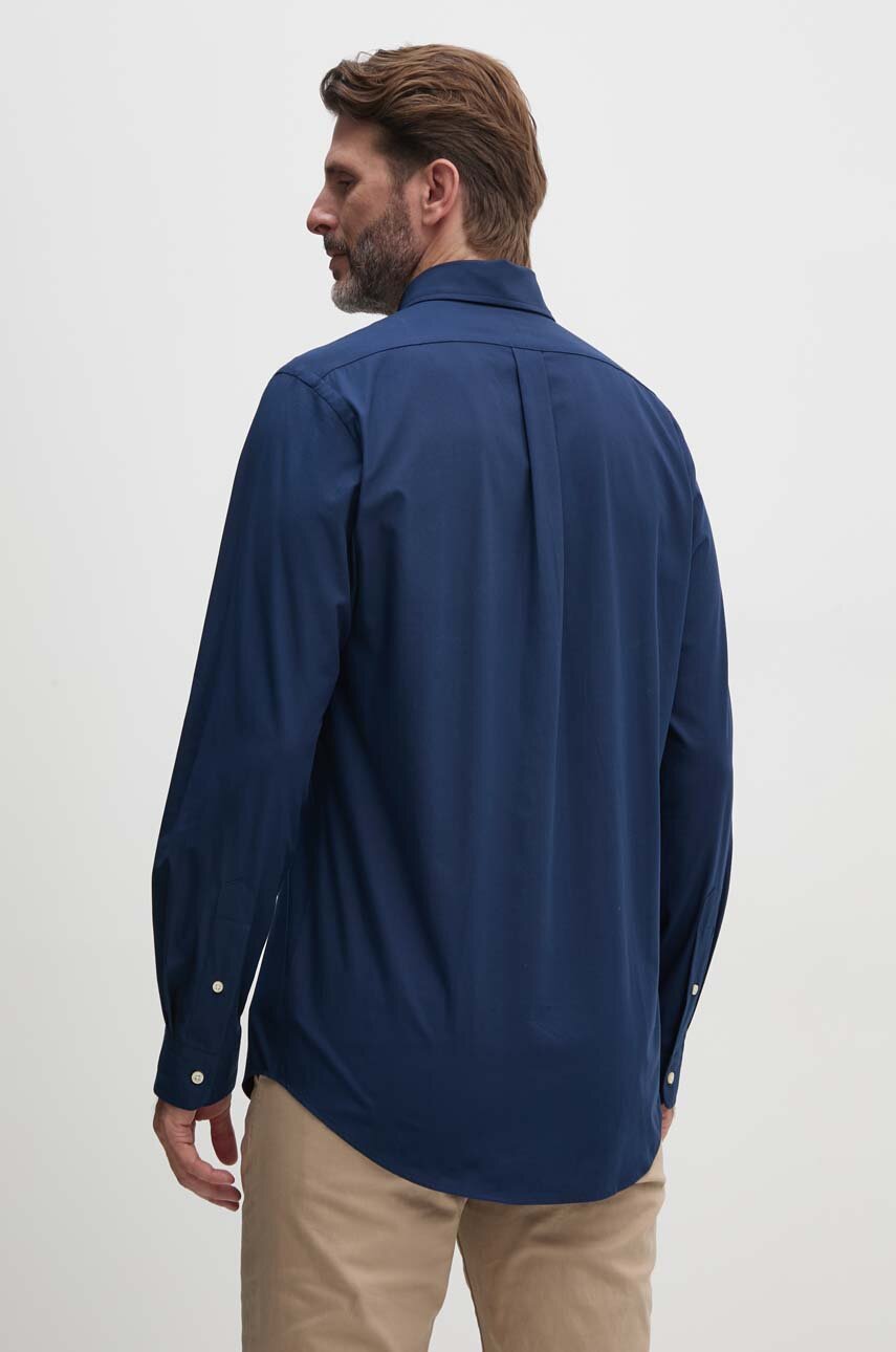 Polo Ralph Lauren koszula męska kolor granatowy regular z kołnierzykiem ...