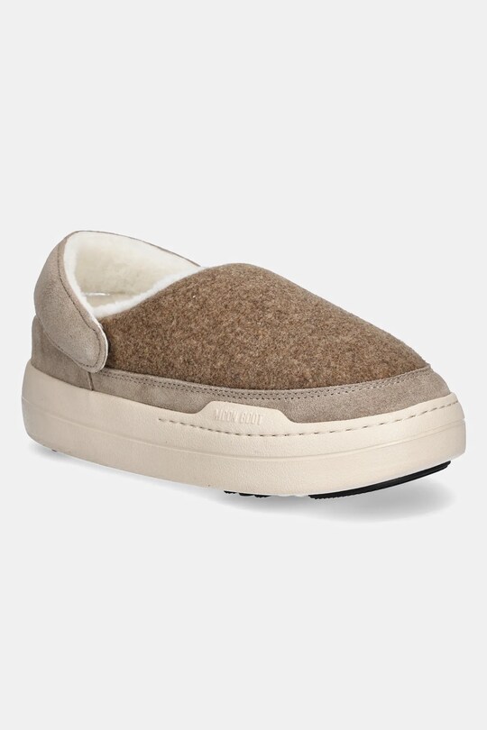 Moon Boot papucs MB PARK CLOG FELT bézs, 80D2470090 L017 | ANSWEAR.hu