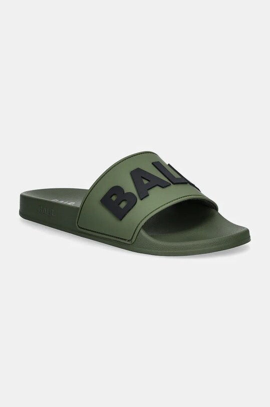 Šľapky BALR. Beach Slide pánske, zelená farba, B1520.1004 | ANSWEAR.sk