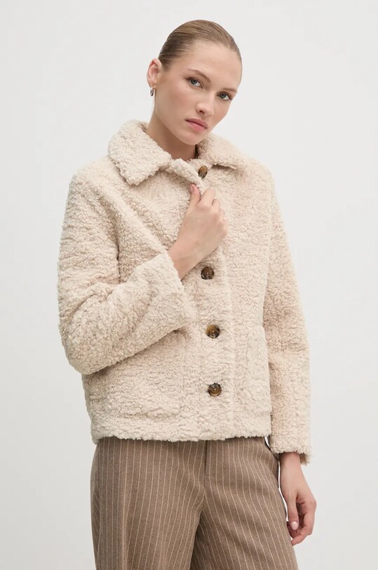 Куртка United Colors of Benetton женская цвет бежевый переходная ...