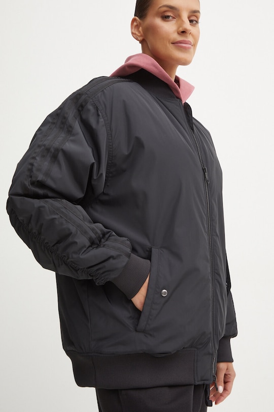 Куртка-бомбер adidas Originals женский цвет чёрный переходная IW8422 ...