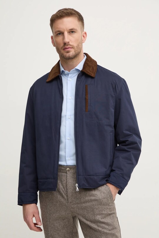 United Colors of Benetton kurtka męska kolor granatowy przejściowa ...