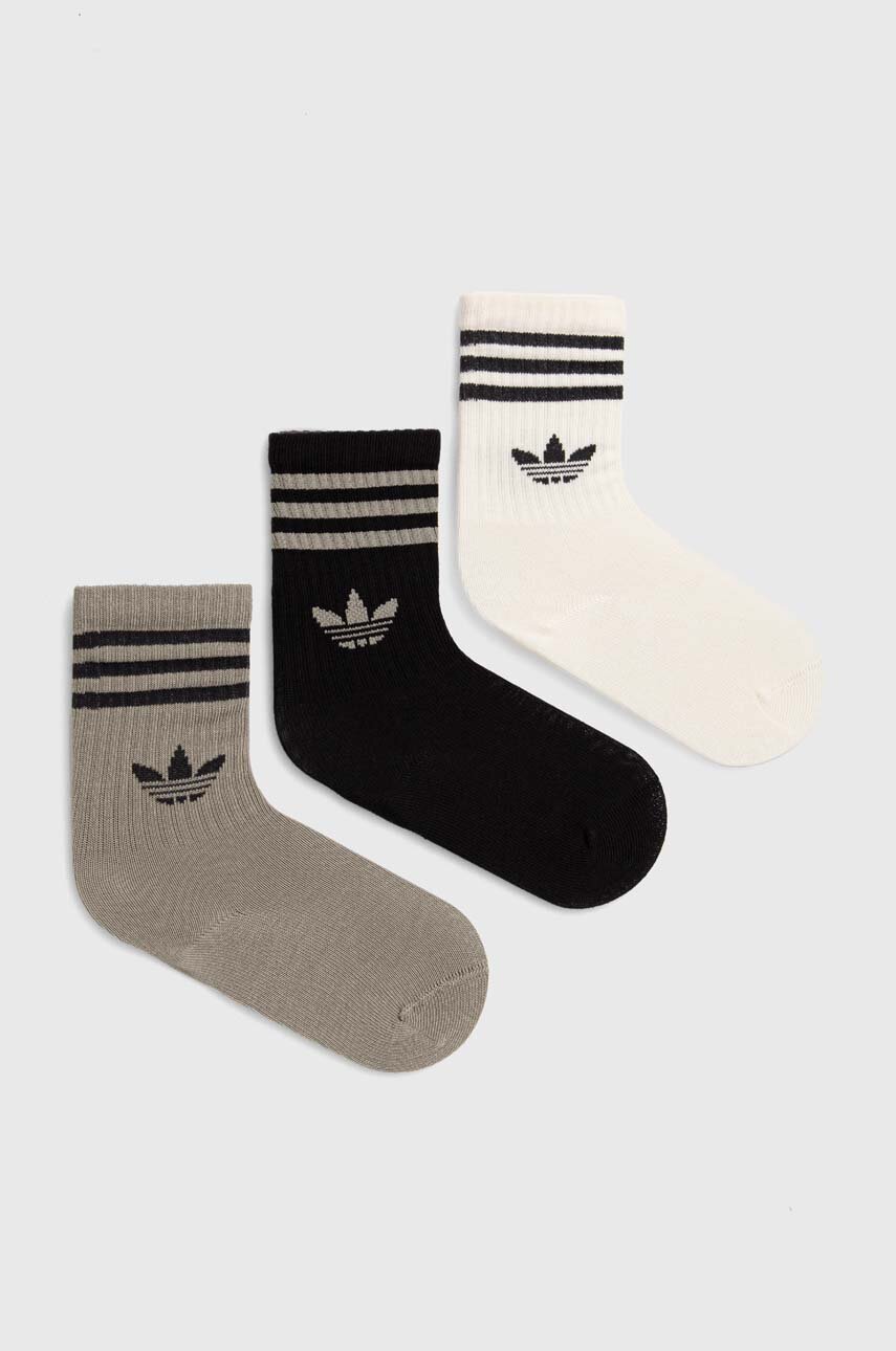 adidas Originals skarpetki CREW SOCK 3P 3-pack kolor czarny IZ3471 ...