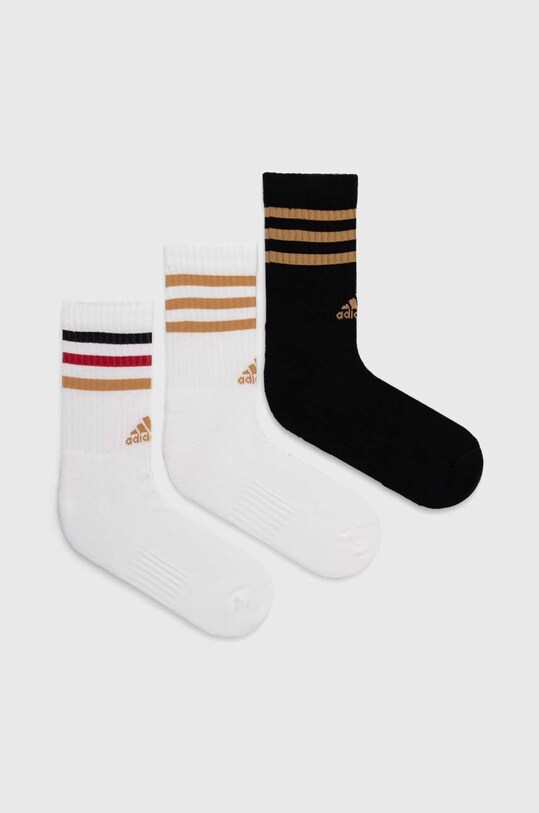 Носки adidas Essentials 3 шт цвет белый IY8642 | ANSWEAR.ua