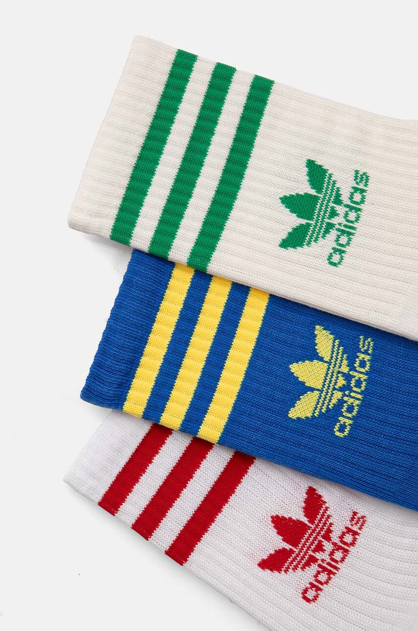 Шкарпетки adidas Originals 3-pack колір білий IX7512 | ANSWEAR.ua