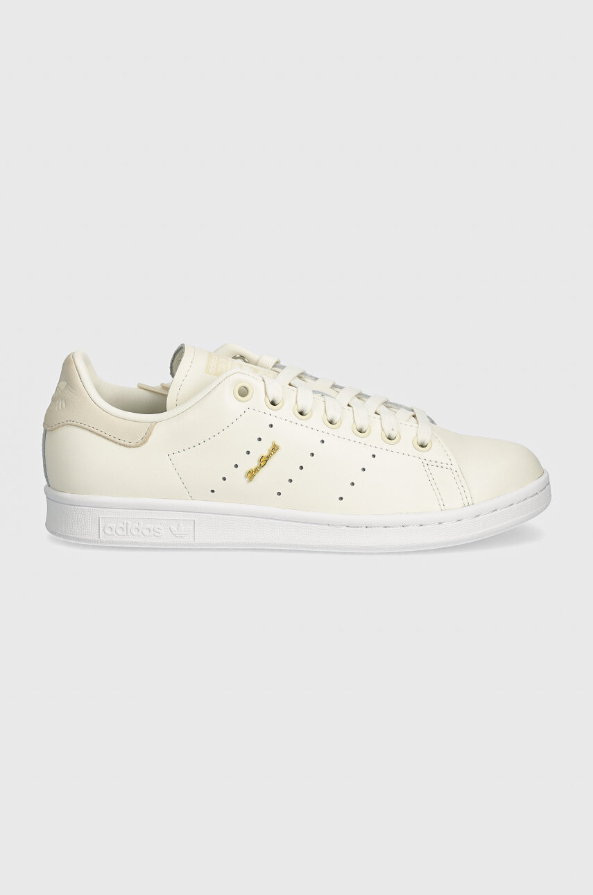 Δερμάτινα αθλητικά παπούτσια adidas Originals Stan Smith χρώμα: μπεζ ...