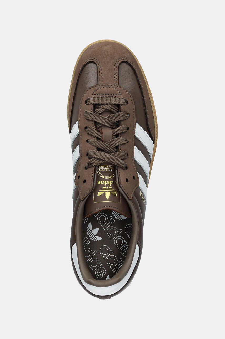 adidas Originals sneakersy skórzane Samba OG kolor brązowy IE6522 w PRM