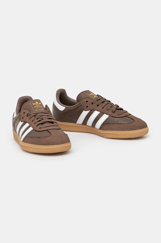 adidas Originals leather sneakers Samba OG brown color IE6522 at PRM US