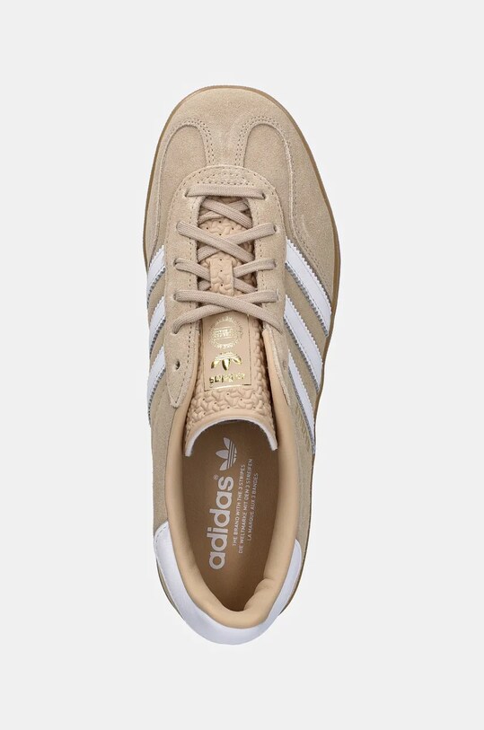 Замшеві кросівки adidas Originals Gazelle Indoor колір бежевий IH5482 ...