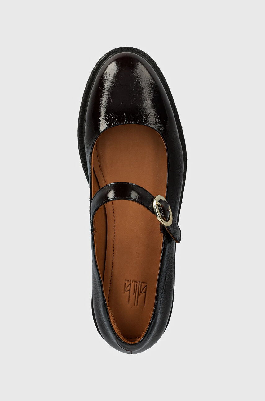 Шкіряні туфлі Billi Bi жіночі колір коричневий на плоскому ходу A7016 ...