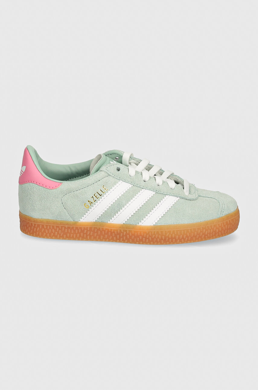 Дитячі кросівки adidas Originals GAZELLE C колір бірюзовий ID6555 ...