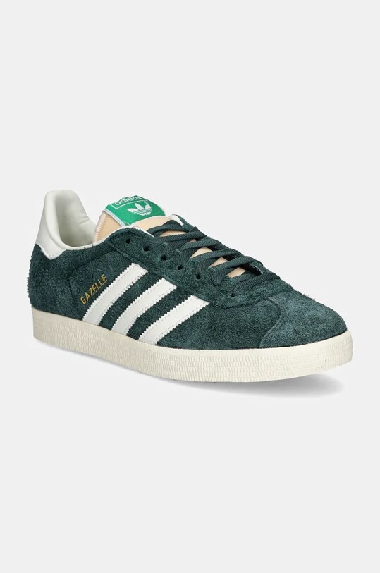 adidas Originals sneakers din piele intoarsă Gazelle culoarea verde ...