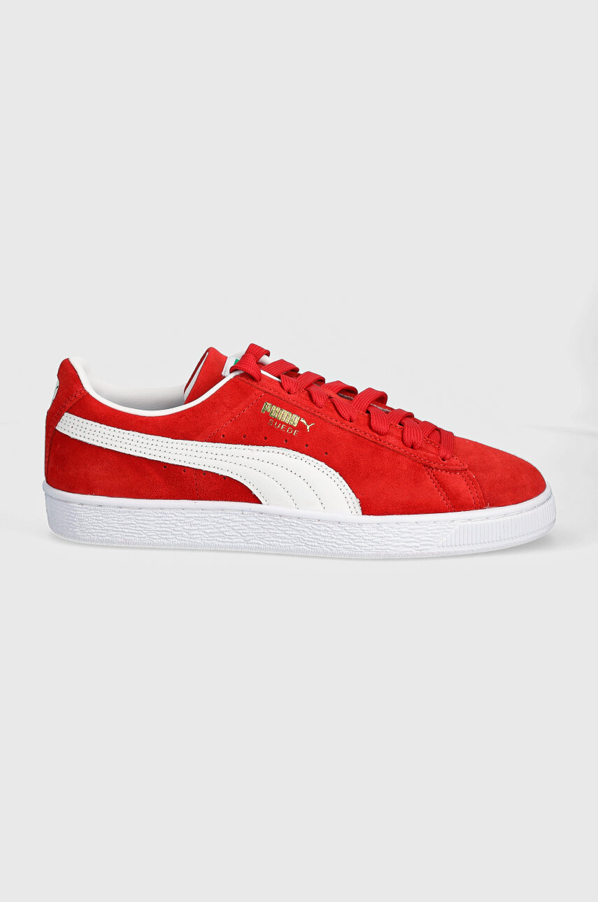 Semišové sneakers boty Puma Suede Classic, barva červená | ANSWEAR.cz