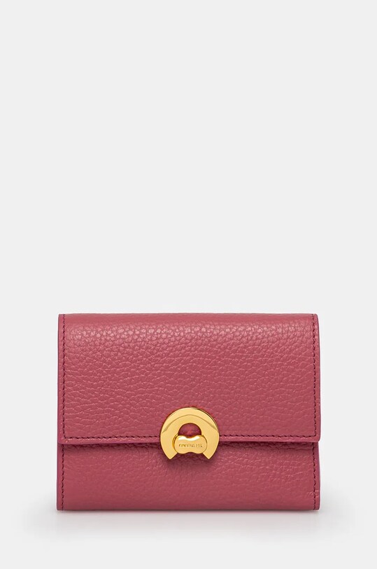 Coccinelle portfel skórzany COCCINELLEBINXIE damski kolor różowy E2 P7P ...
