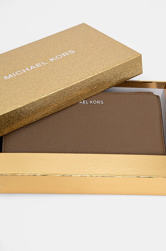 Kožni novčanik MICHAEL Michael Kors za žene, boja: smeđa, 32T7SAFW4L ...